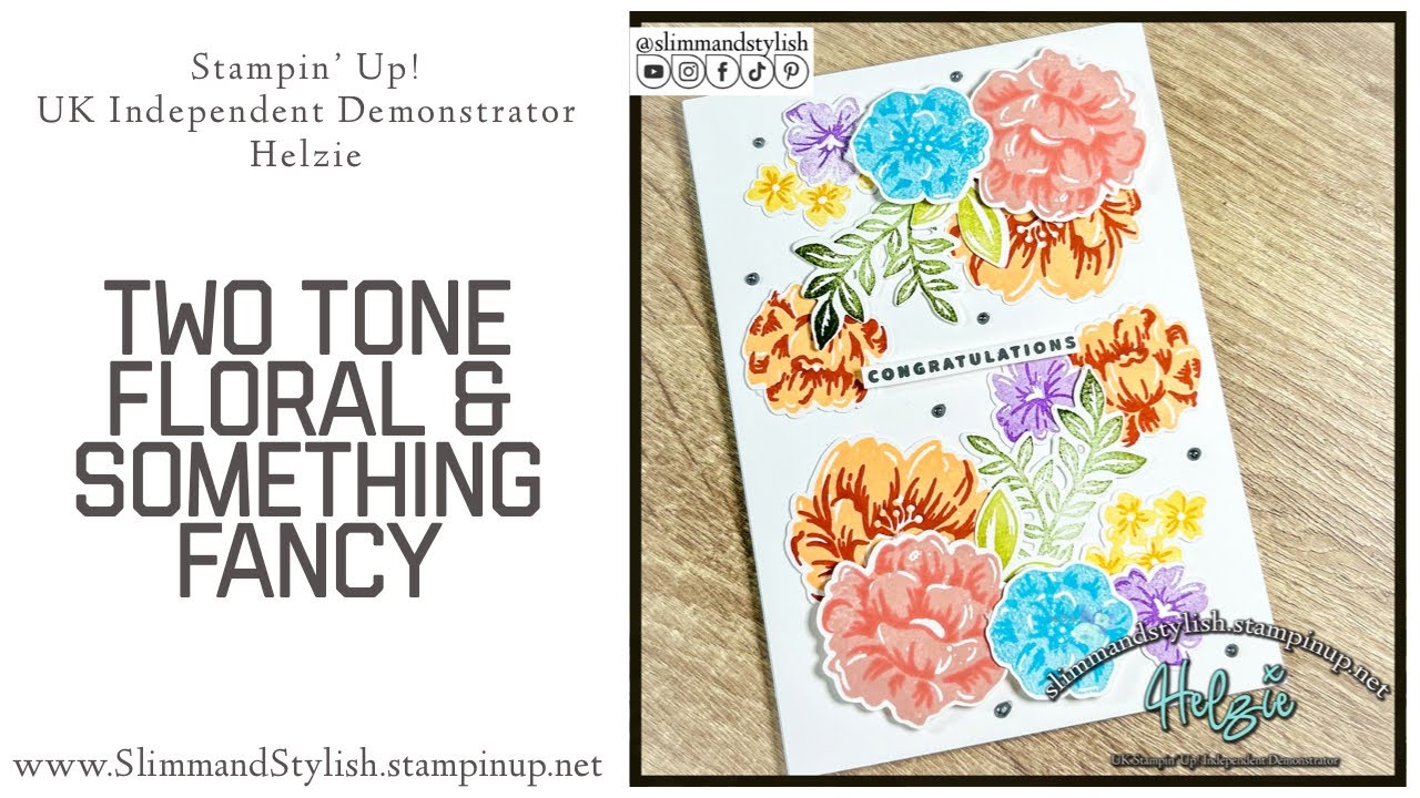 Stampin’ Up! Two Tone Floral Card - YouTube