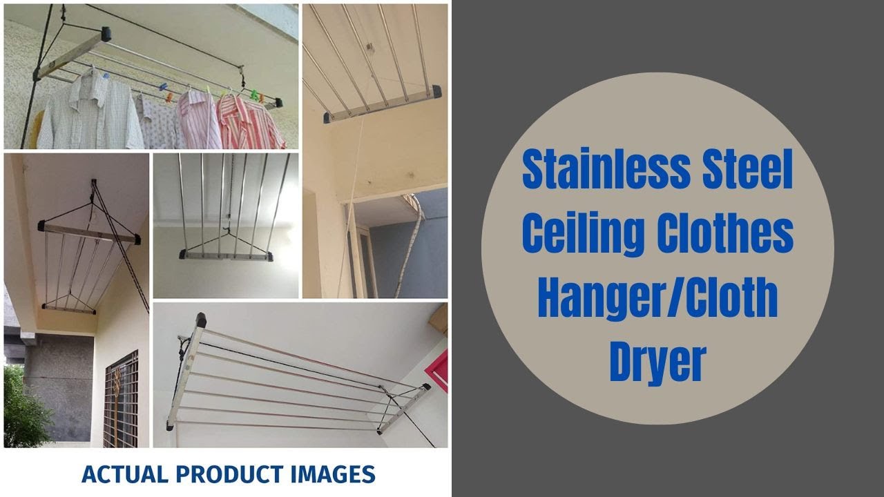 SYNERGY - (6 Pipes x 6 Feet) - Heavy Duty - Stainless Steel Ceiling ...