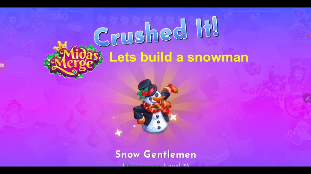 Midas Merge Winter wonderland event part2 - YouTube
