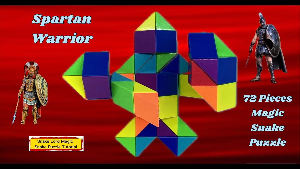 Spartan Warrior - 72 Pieces Magic Snake Puzzle ...