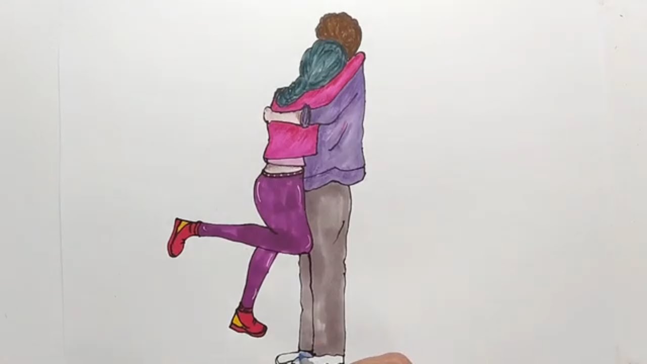 Step-by-step tutorial: drawing a love in pic #love #lovepic 💗 ️ - YouTube