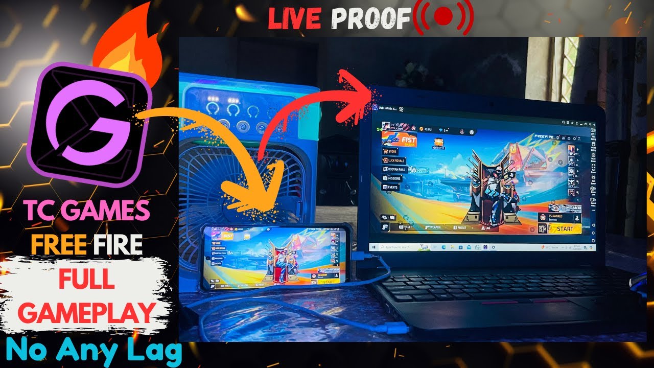 Free Fire Full Game Play On Tc Games | No Any Error Or Lag | Live Proof ...