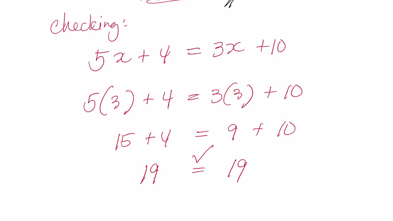 Equations with the variables on both sides_y8 Maths - YouTube