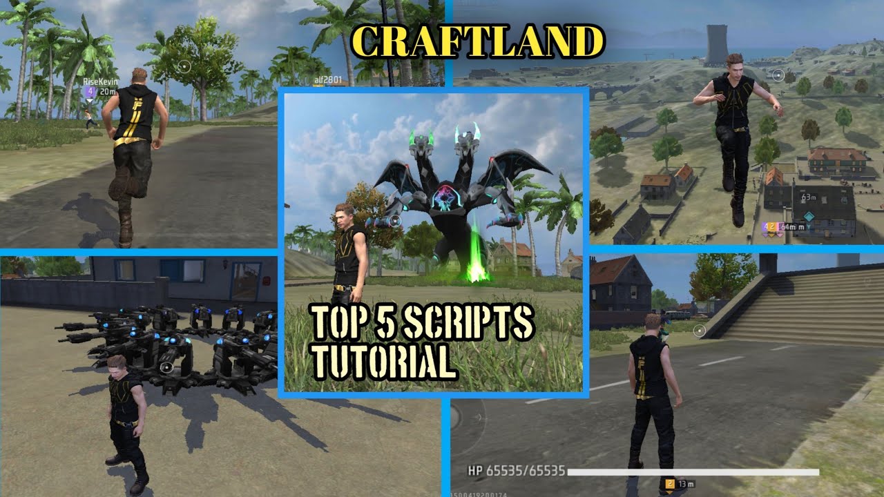 free fire craftland top 5 scripts tutorial || ff craftland - YouTube