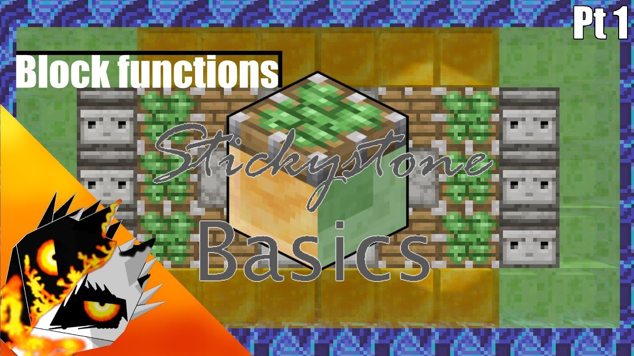 Minecraft: Stickystone Basics Pt.1 Block Mechanics (MCPE, Windows 10 ...