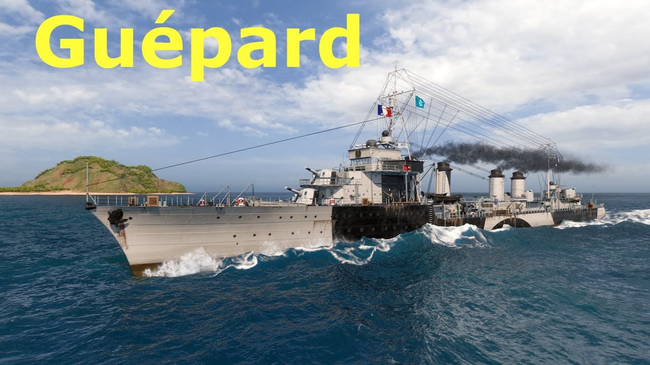 World of WarShips Guépard - French DD Strikes at Full Speed! - YouTube