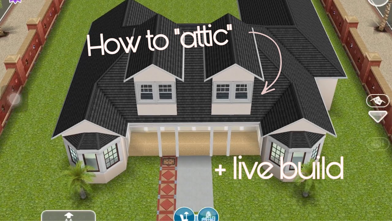 Sims FreePlay | How to have an "attic" + live build | Em's Sims Designs ...
