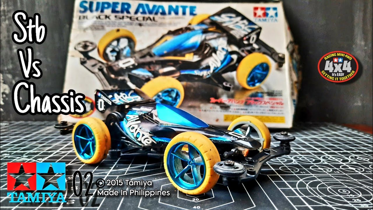 TAMIYA MINI 4WD SUPER AVANTE BLACK SPECIAL VS CHASSIS STB | 36 - YouTube
