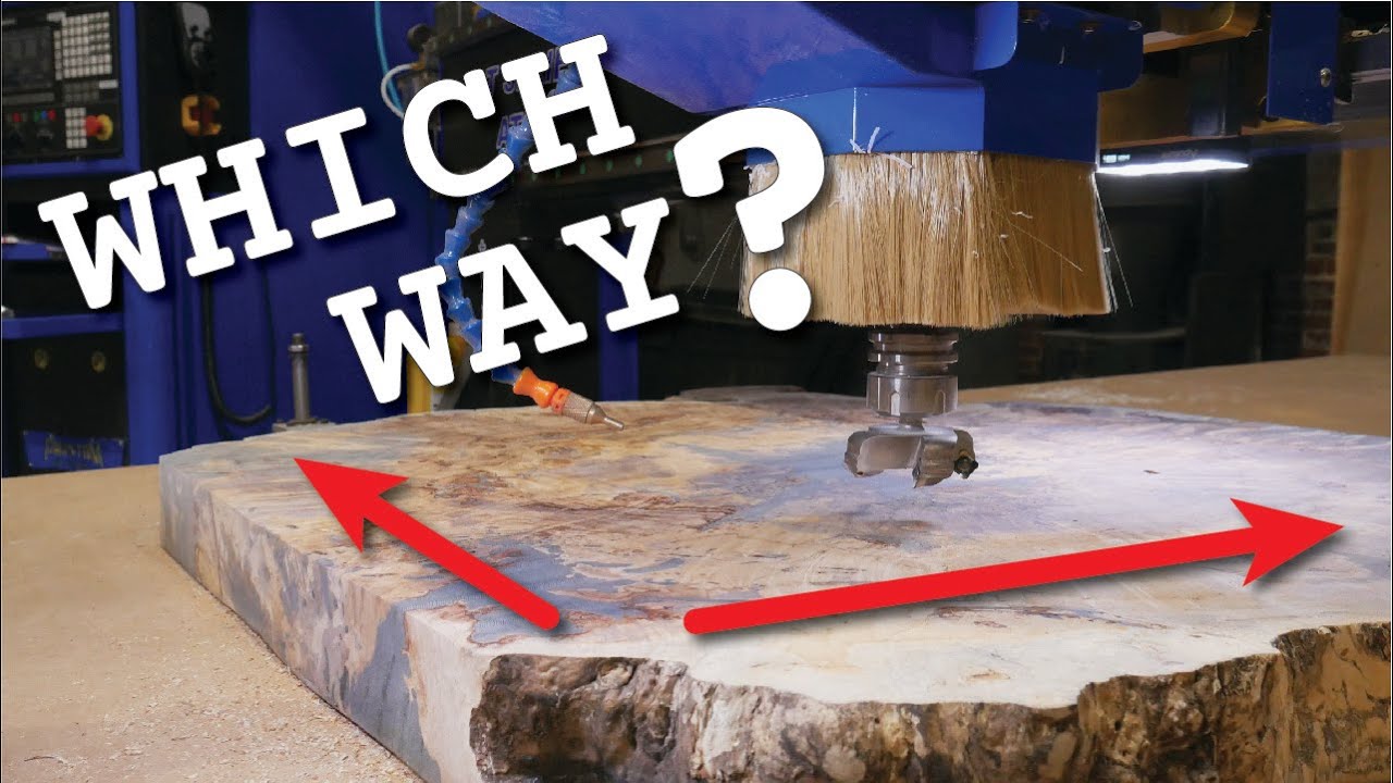 Finding The Best Way To Flatten Slabs On Our CNC: Which Is Best? - YouTube