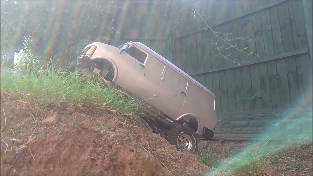 Initial test of RC crawler van - YouTube