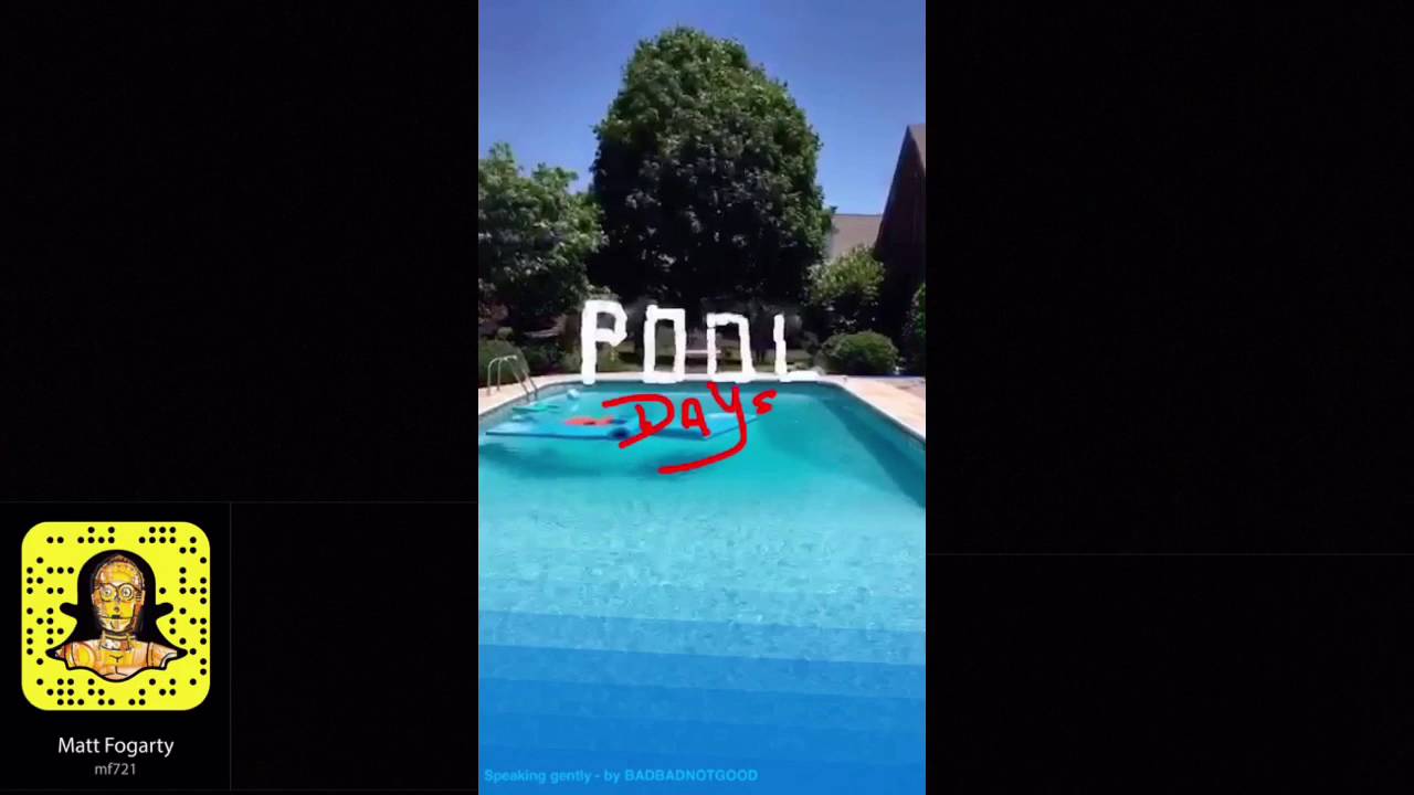Pool Day - snapchat story - YouTube