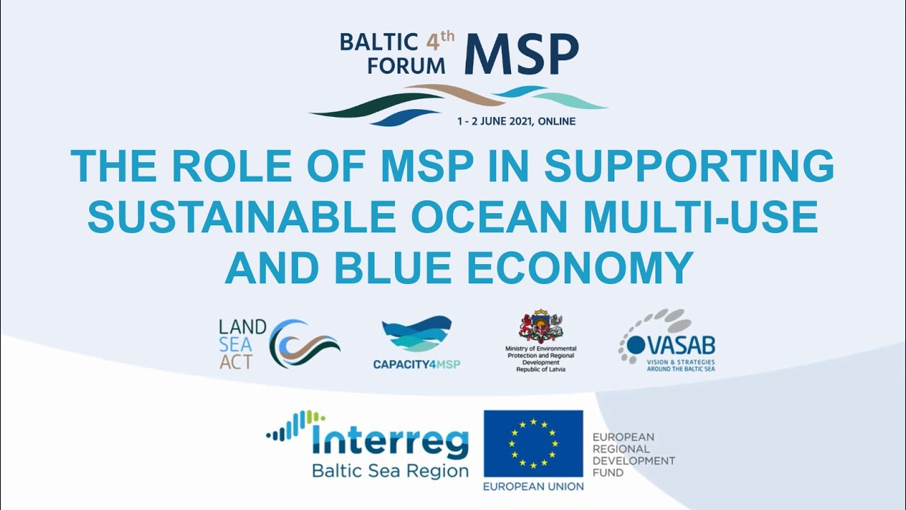 4th Baltic MSP Forum. Workshop 5: Multi-use and Blue economy - YouTube