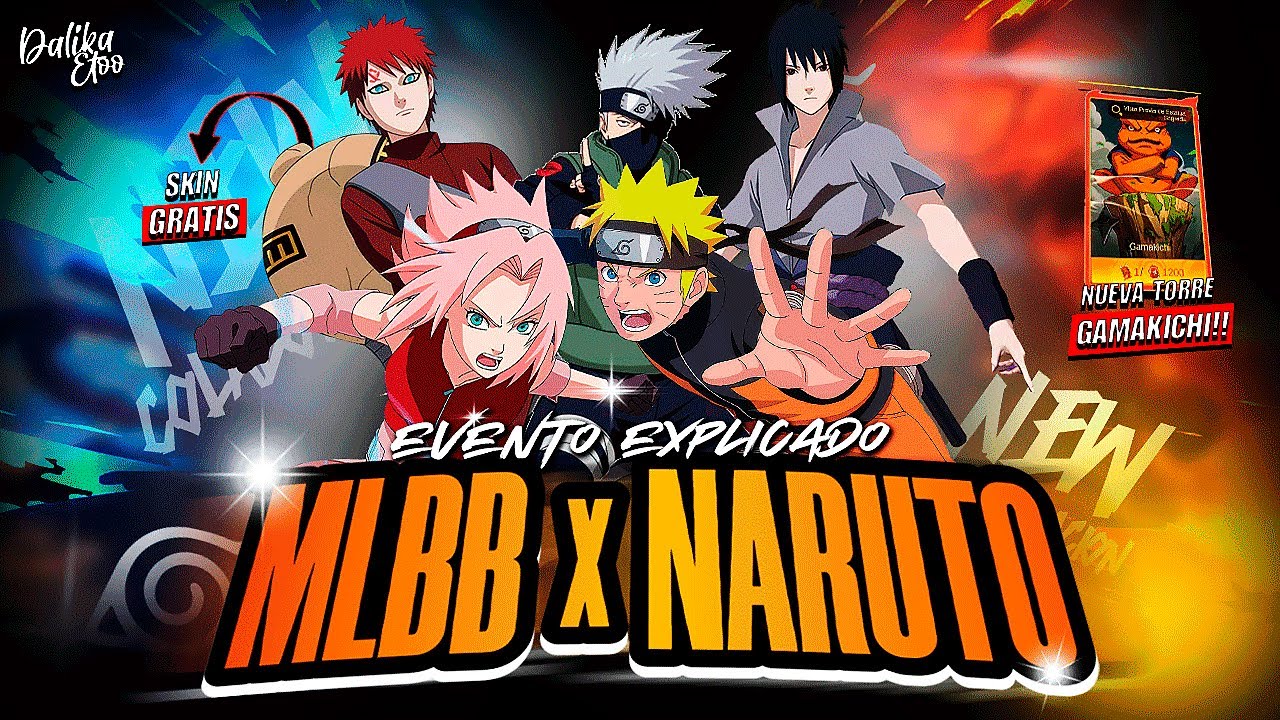 MLBB X NARUTO - 5 NUEVAS SKINS - GAARA SKIN GRATIS - NUEVA SKIN DE ...