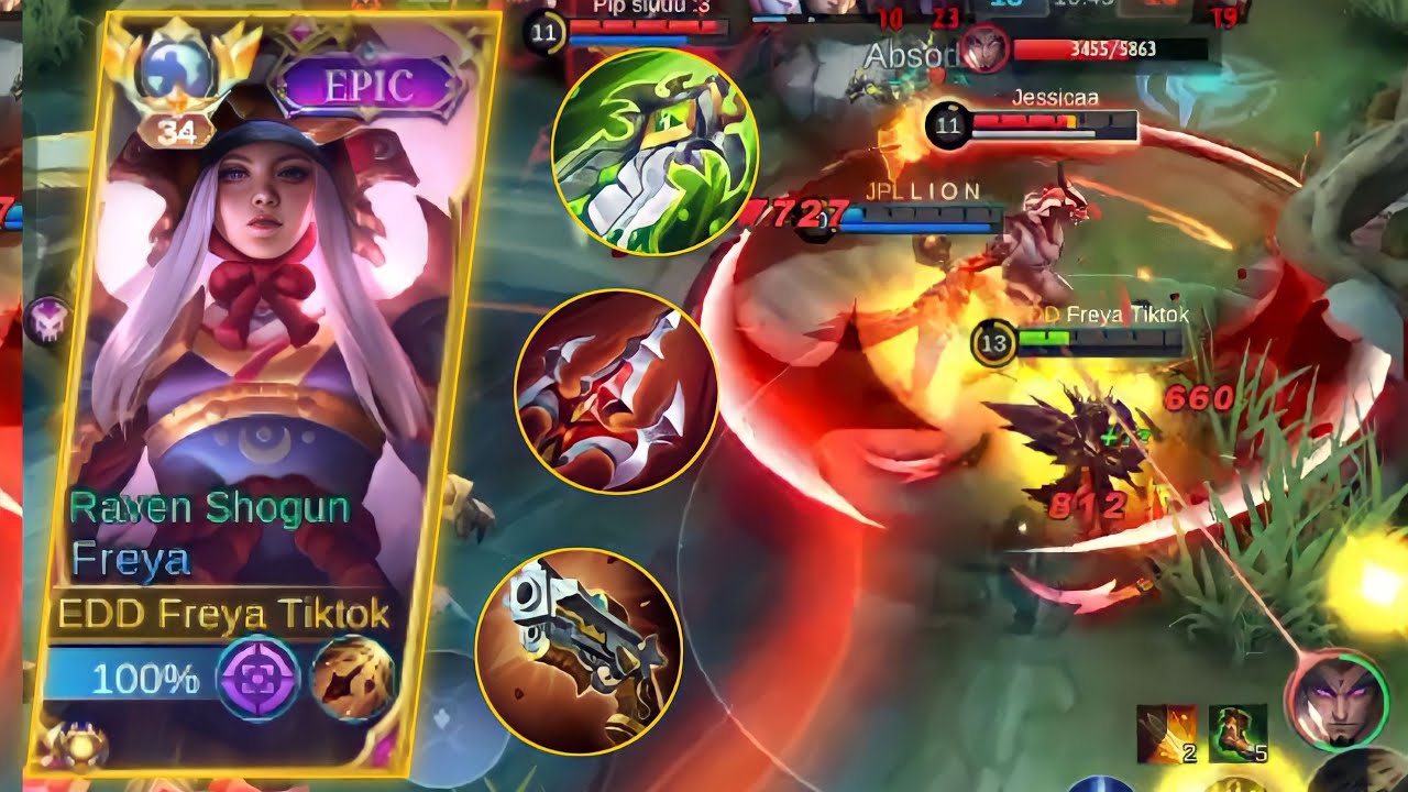 QUEEN FREYA VS KING YU ZHONG !!! TOP GLOBAL FREYA | BUILD FREYA ...