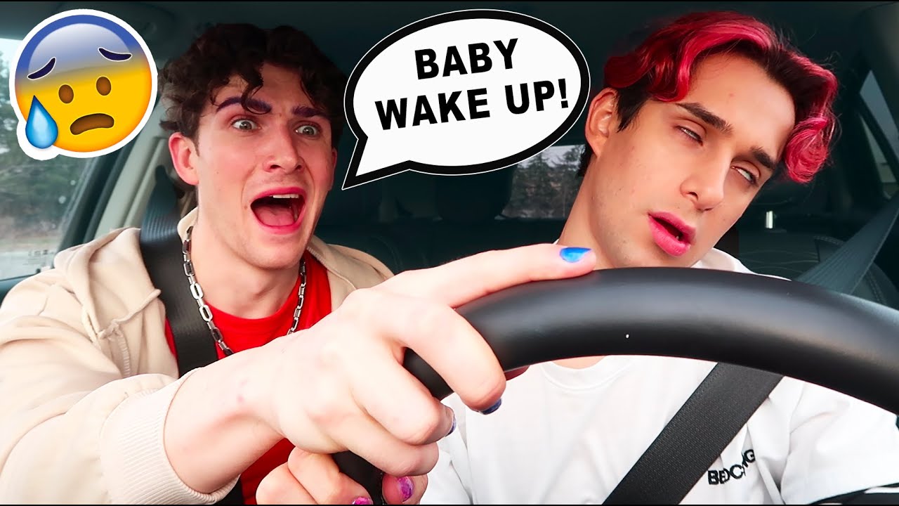 PASSING OUT WHILE DRIVING PRANK ON BOYFRIEND *cute reaction* - YouTube