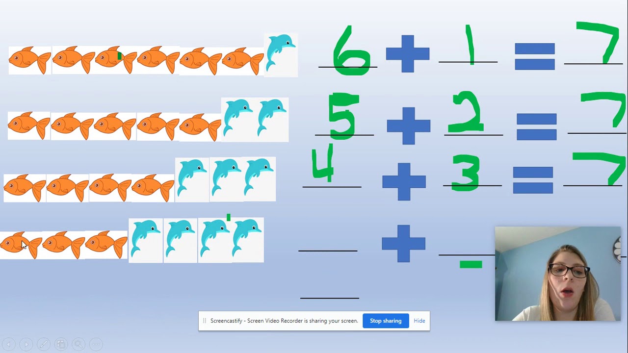 Addition Lesson Making 7 - YouTube