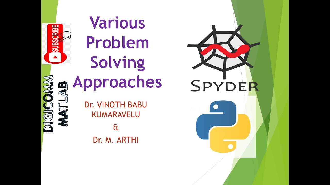Various problem solving approaches-I by Dr. Vinoth Babu Kumaravelu - YouTube