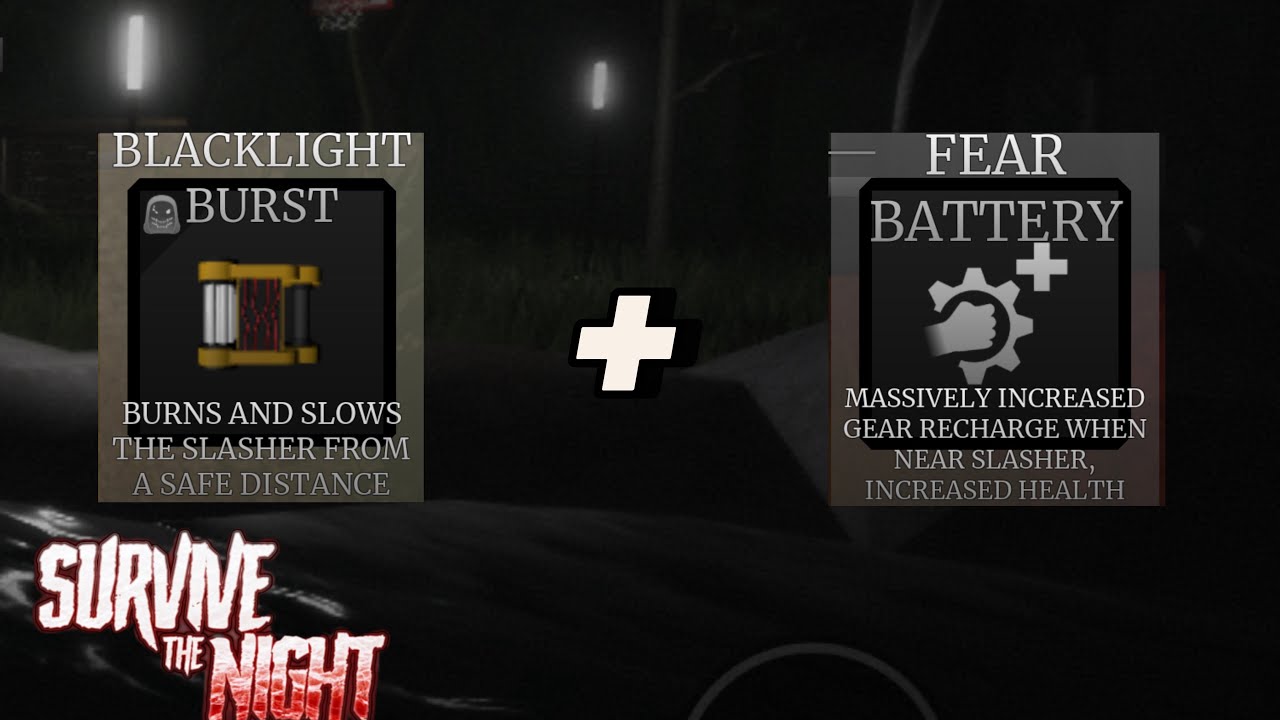 Roblox Survive The Night - Blacklight Burst + Fear Battery Perk ...