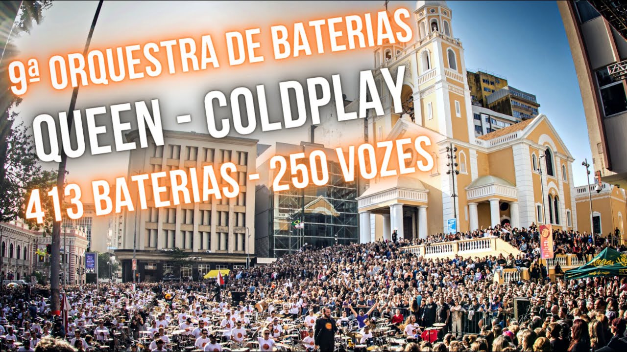 WE WILL ROCK YOU + YELLOW (413 bateristas e 250 cantores) - Orquestra ...