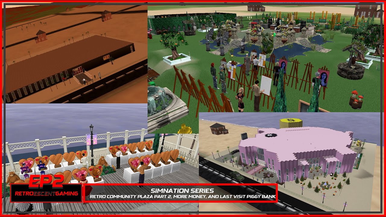 SimNation Series EP2 - Retro Community Plaza Part 2, More Money, and ...