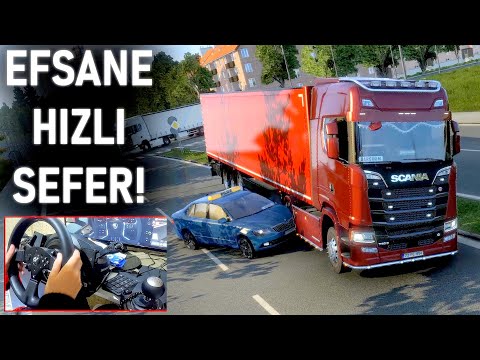 FULL PAKET SCANİA İLE HIZLI SEFER! - LANETLİ DUİSBURG CALAİS YOLU - ETS 2 TruckersMP T300RS GT
