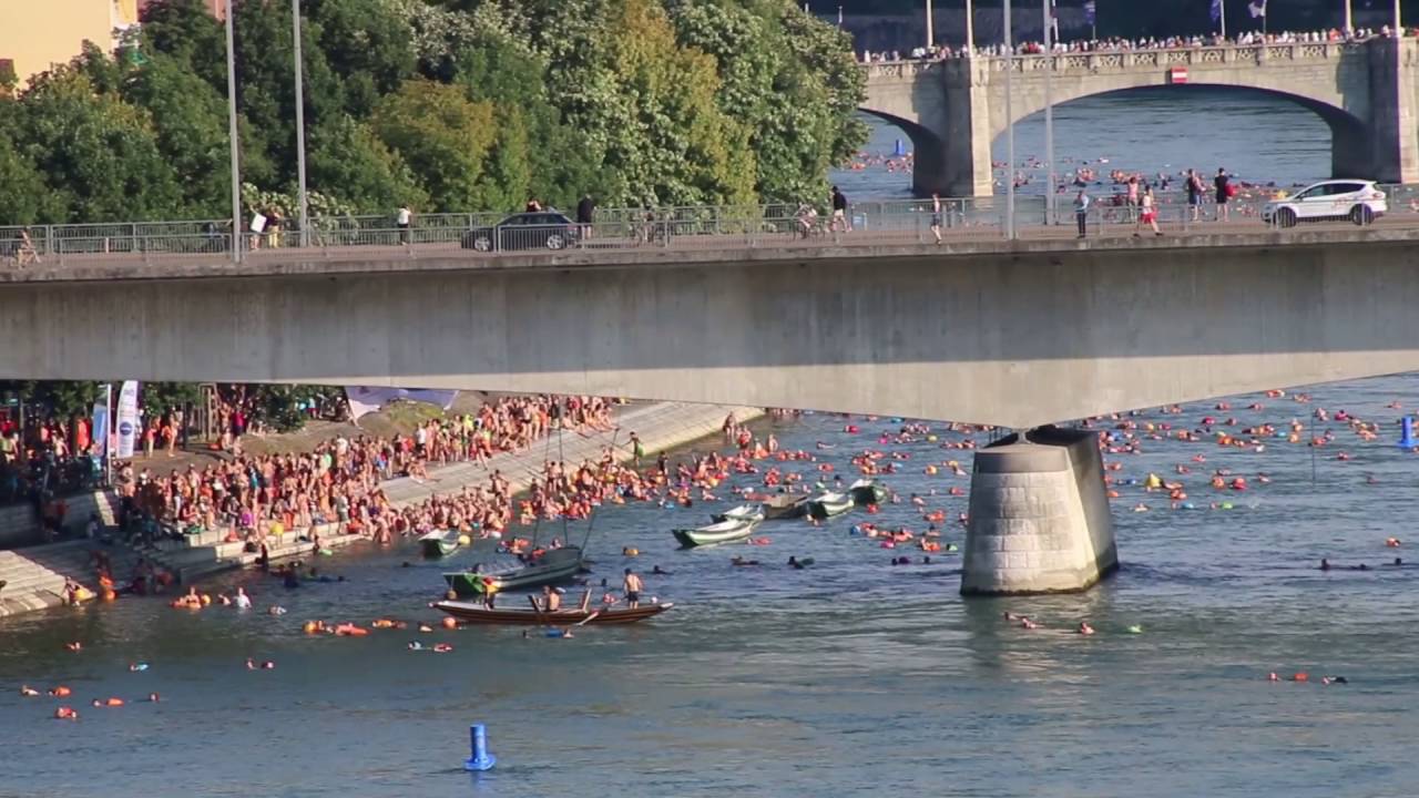 Rheinschwimmen Basel 2016 - YouTube