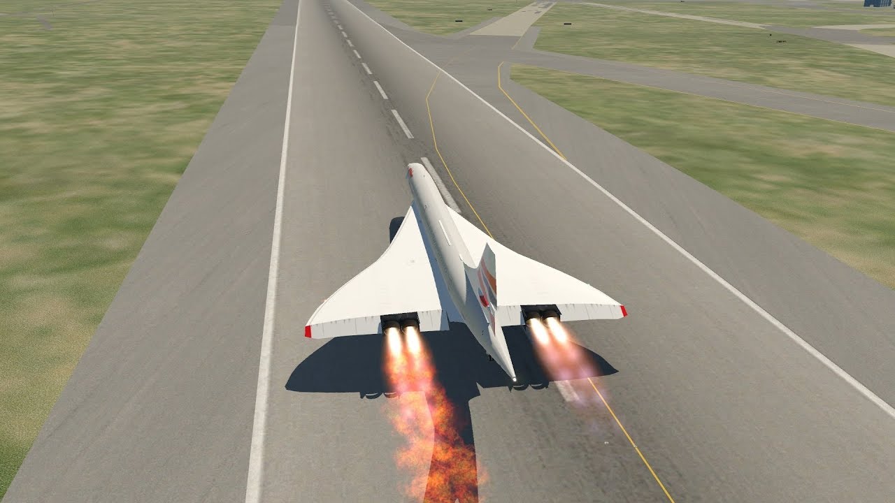 Concorde Engine Fire Crash - X-Plane 11 - YouTube