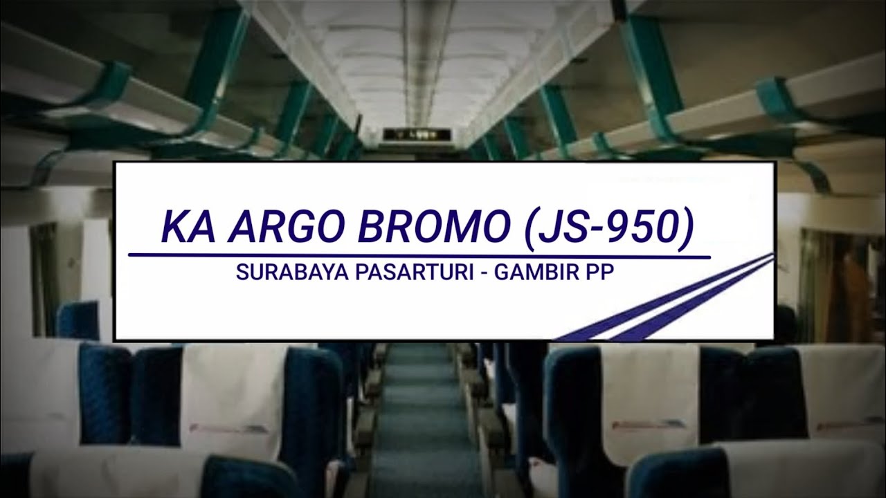Announcer Opening KA Argo Bromo JS-950 SBI - GMR - YouTube