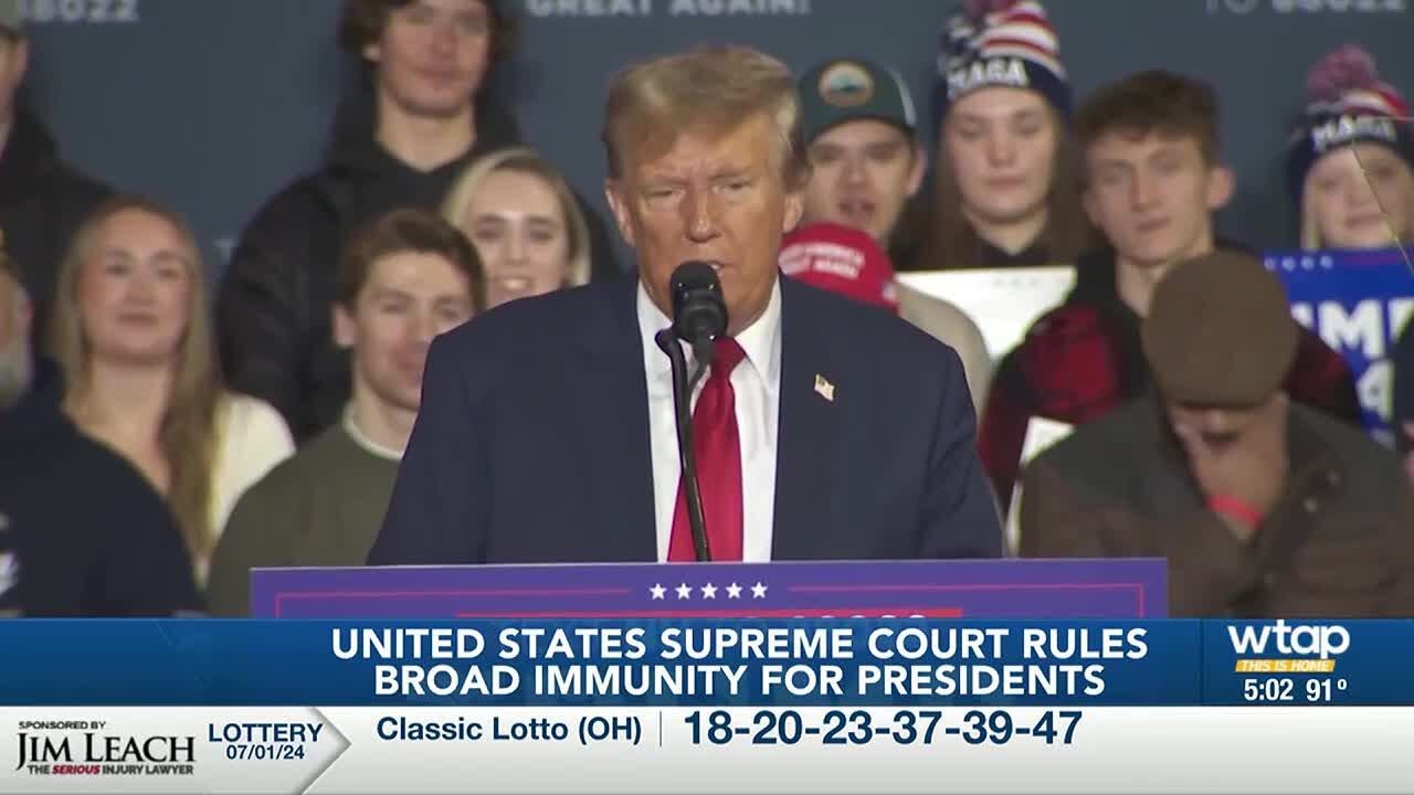 Supreme court rules broad immunity for presidents - YouTube