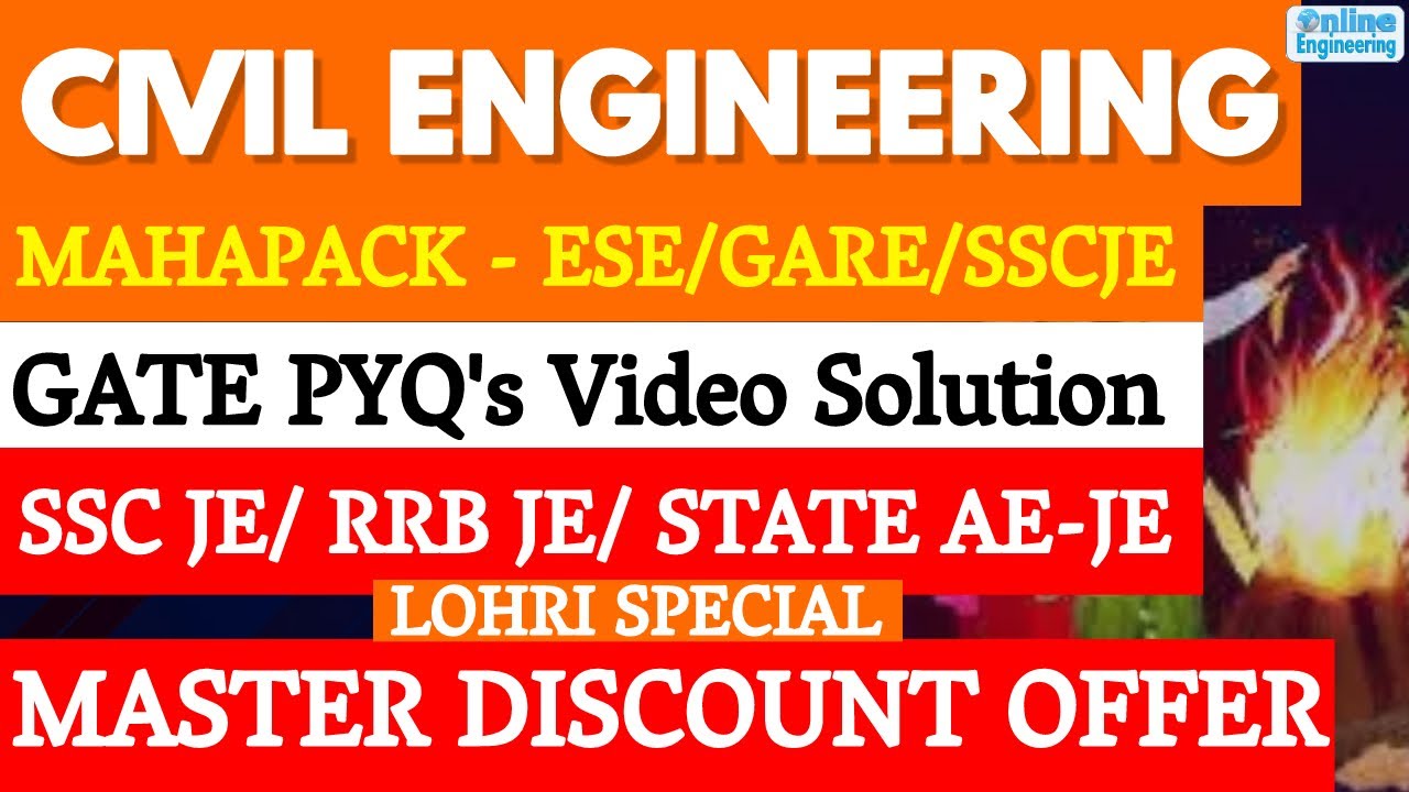 Civil Engineering Master Discount Offer | MAHAPACK | GATE PYQ's | STATE ...