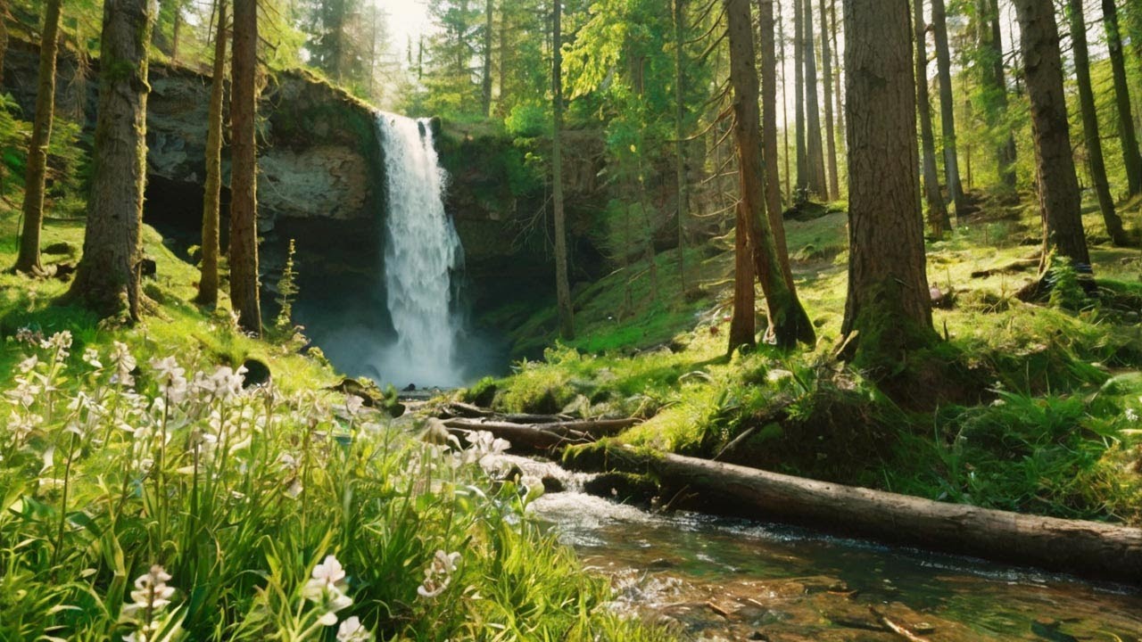 🎵 Belle Musique Relaxante au Piano et Magnifiques Paysages avec Chants ...