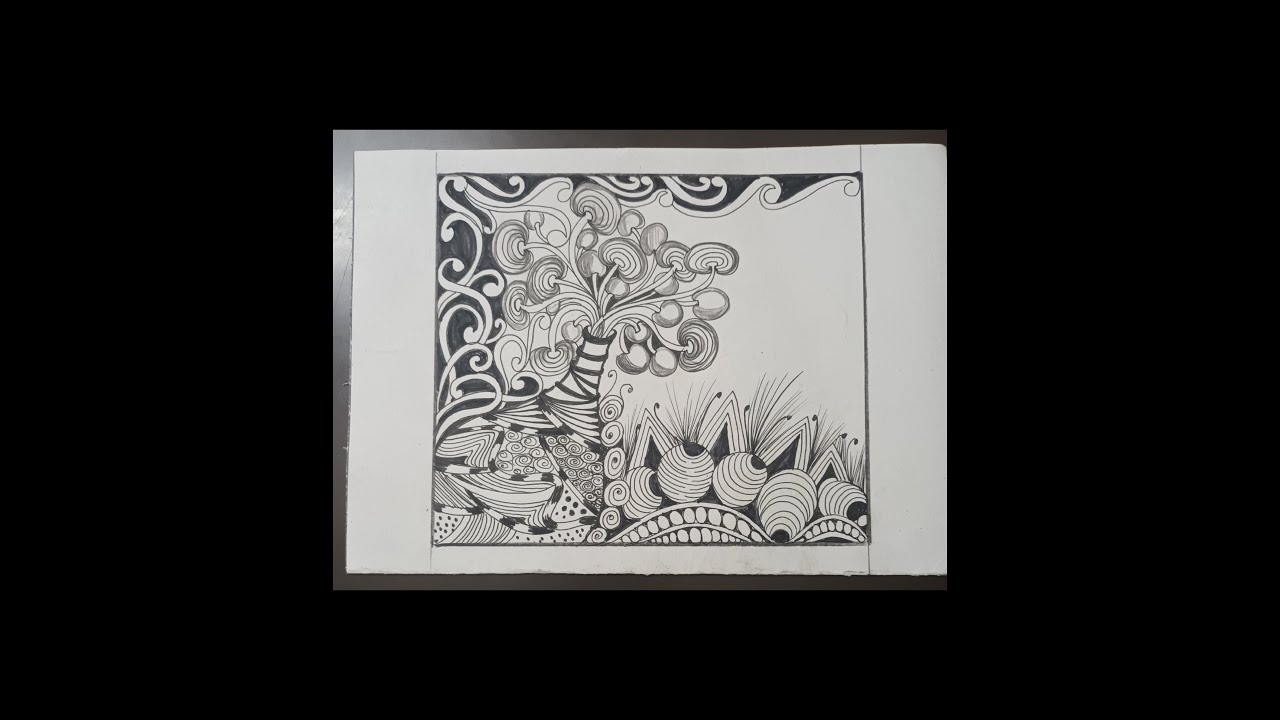 How To draw Pattern step by step | pattern art | Easy zentangle - YouTube