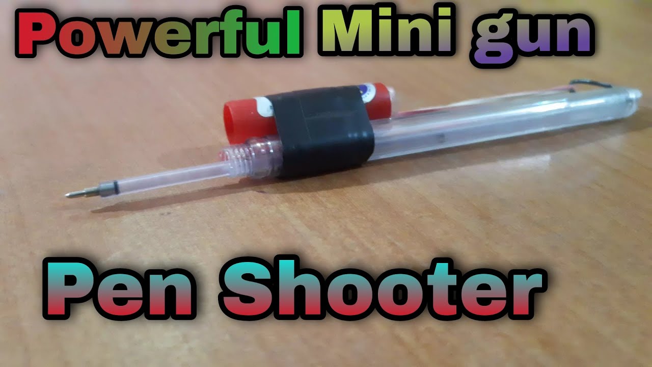 How to make Shooter with pen. Pen Shooter /Mini Gun /Pen Gun Funny ...