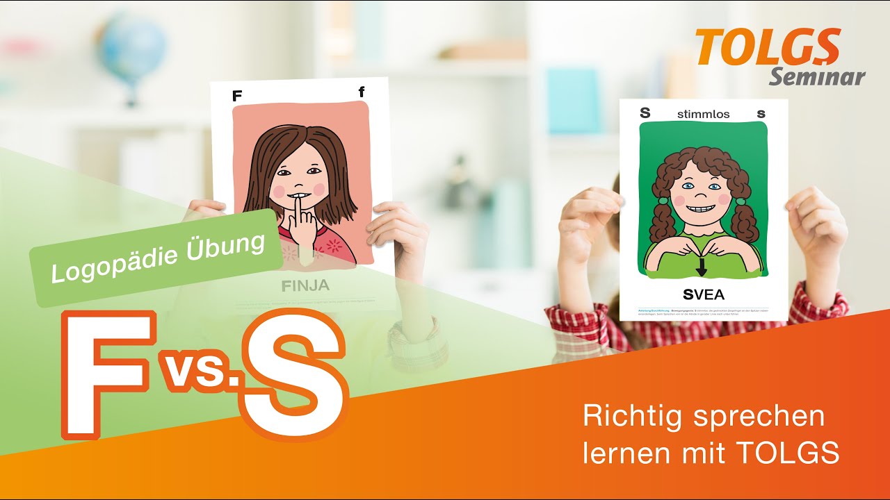 Logopädie Übung für Kinder – Hördifferenzierung F vs. S - YouTube