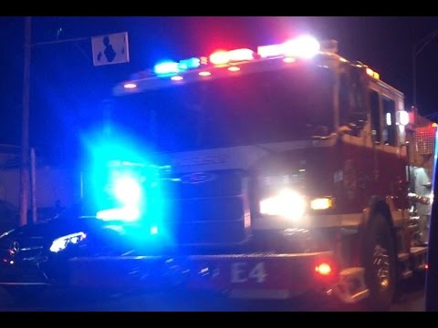 Paterson Fire Engine 4 Responding (AIR HORN, Q-SIREN) - YouTube