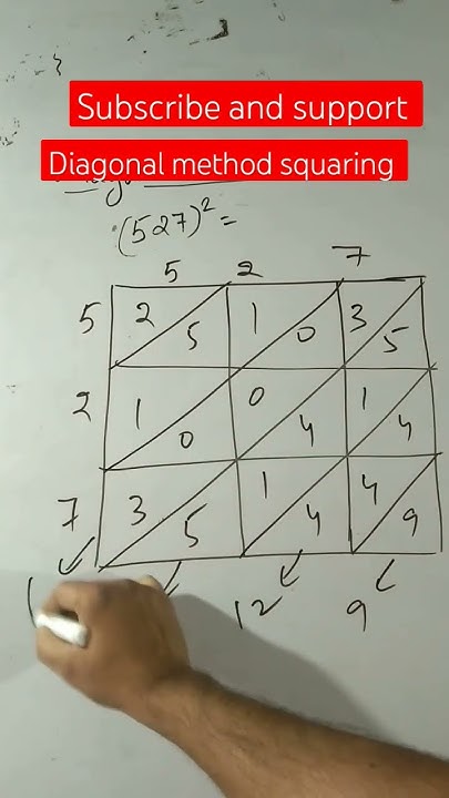 Diagonal method square class8 #shorts#shots #ytshorts #trending #viral #shortvideo - YouTube