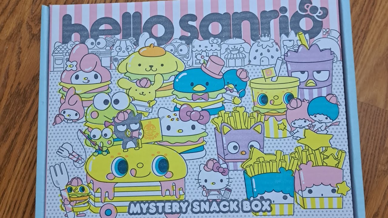 Hello kitty sanrio snack box review - YouTube