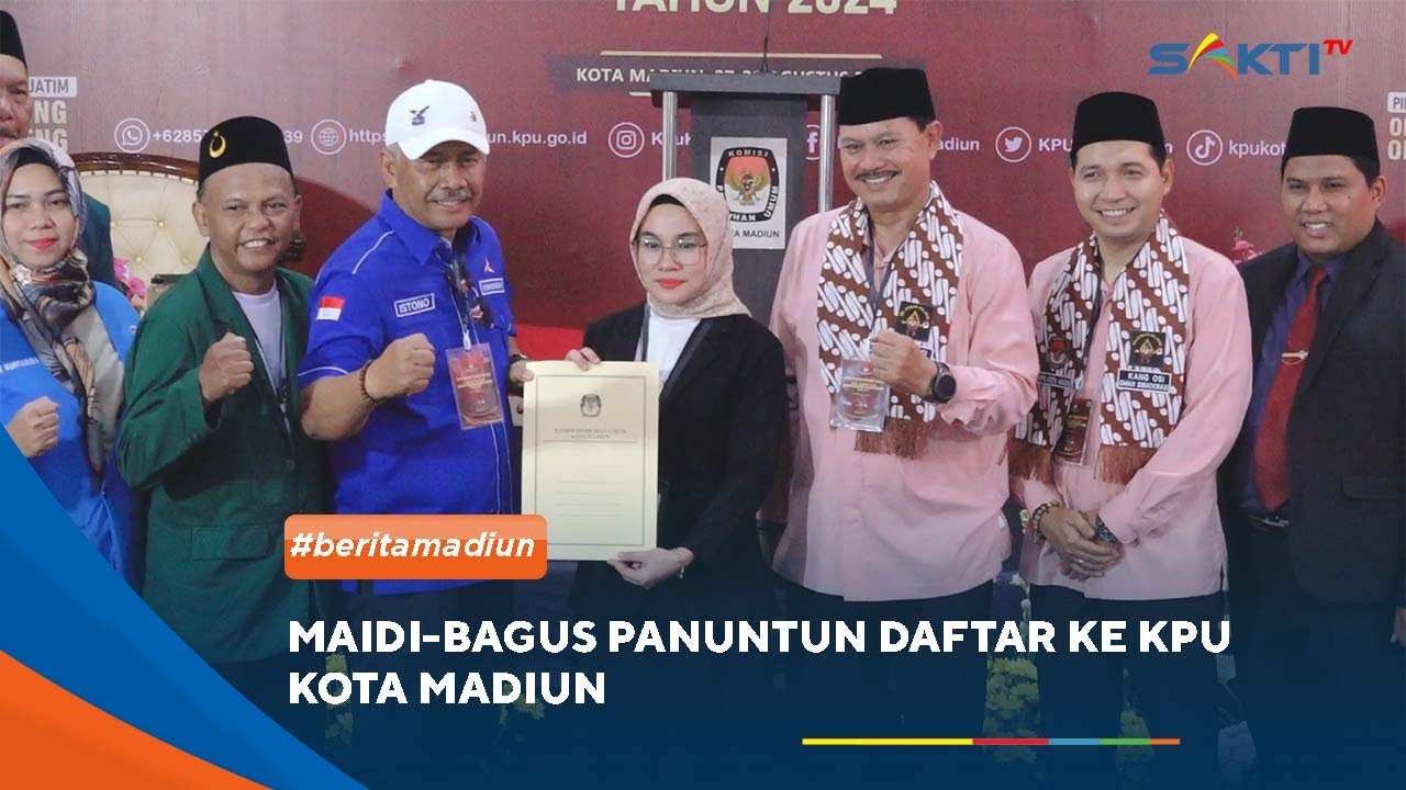 MADIUN - Maidi Bagus Panuntun Daftar Ke KPU Kota Madiun - YouTube
