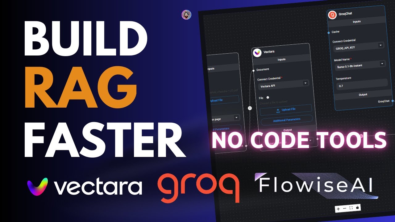 RAG Chatbot in Minutes with Flowise, Vectara & Groq - No Coding ...