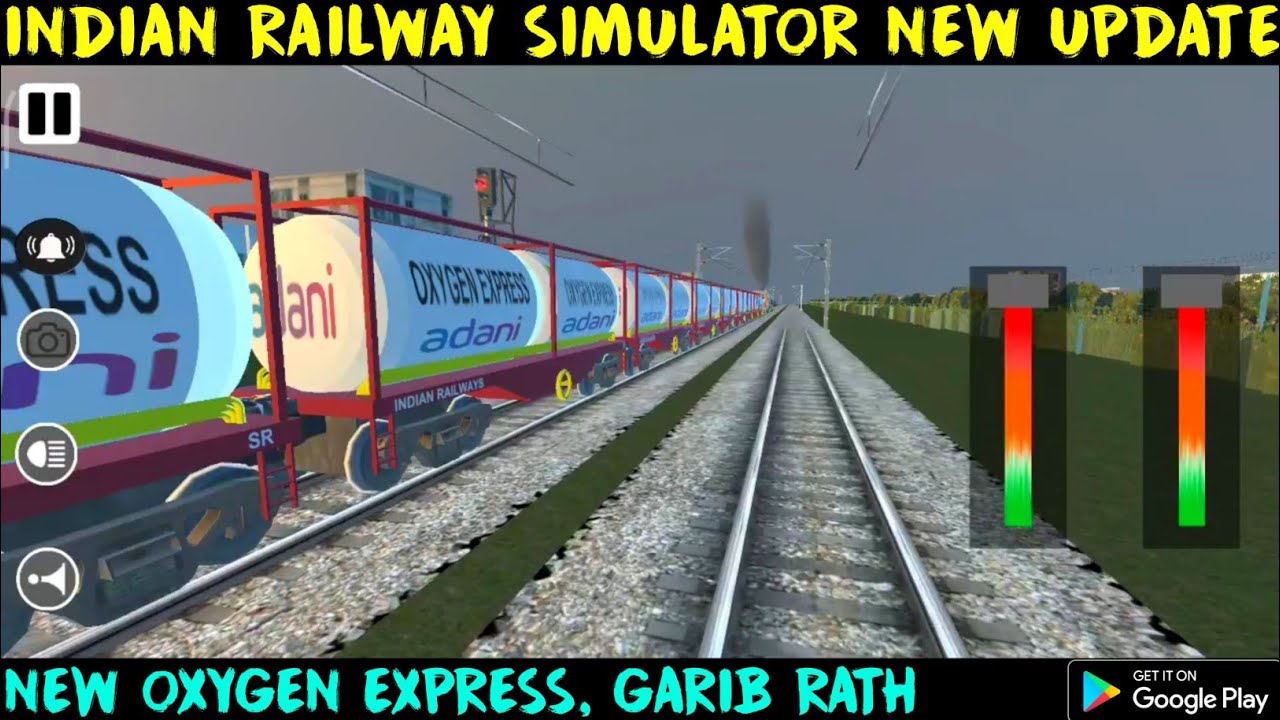 Indian Railway Simulator New Update | New Oxygen express | Garib rath ...