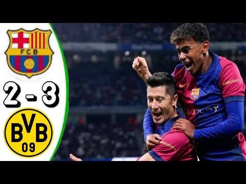 FC Barcelona vs Dortmund Highlights and All Goals | Champions League ...