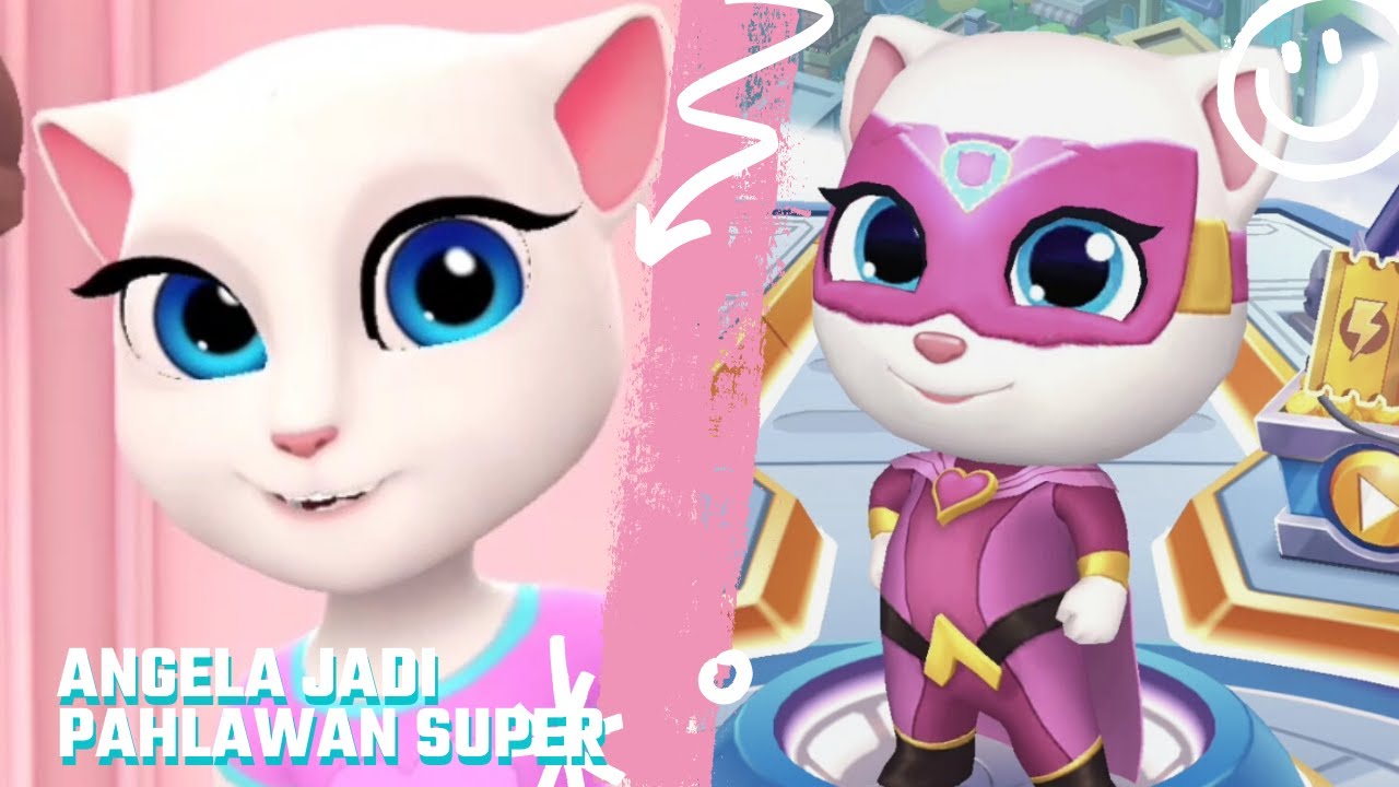 ANGELA JADI PAHLAWAN SUPER || TALKING ANGELA || PART 1 - YouTube