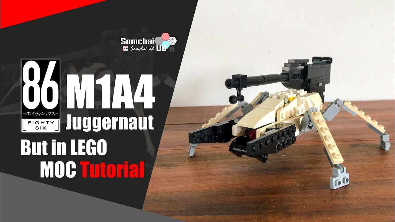LEGO 86 EIGHTY SIX M1A4 Juggernaut MOC Tutorial | Somchai Ud - YouTube