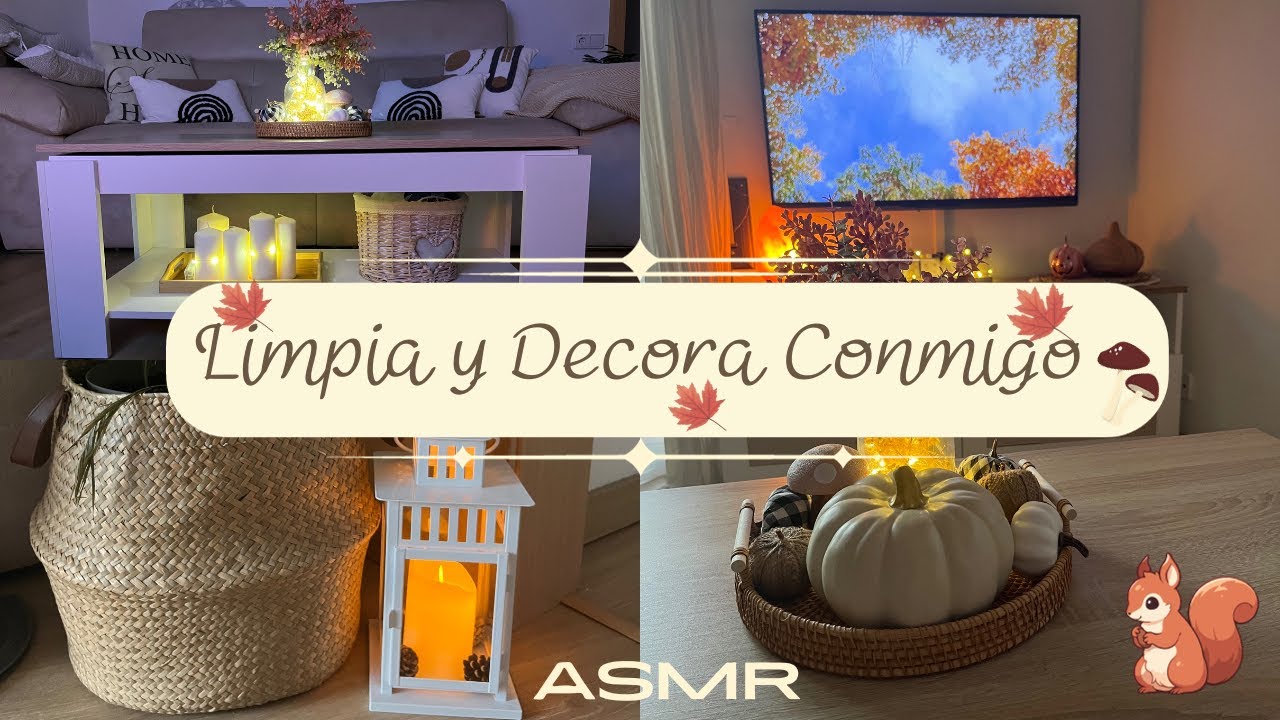 LIMPIA y DECORA conmigo la casa de OTOÑO ASMR - YouTube