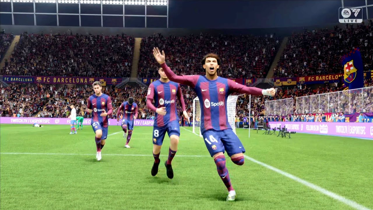 EAFC24 PS5 - Barcelona last minute goal - YouTube