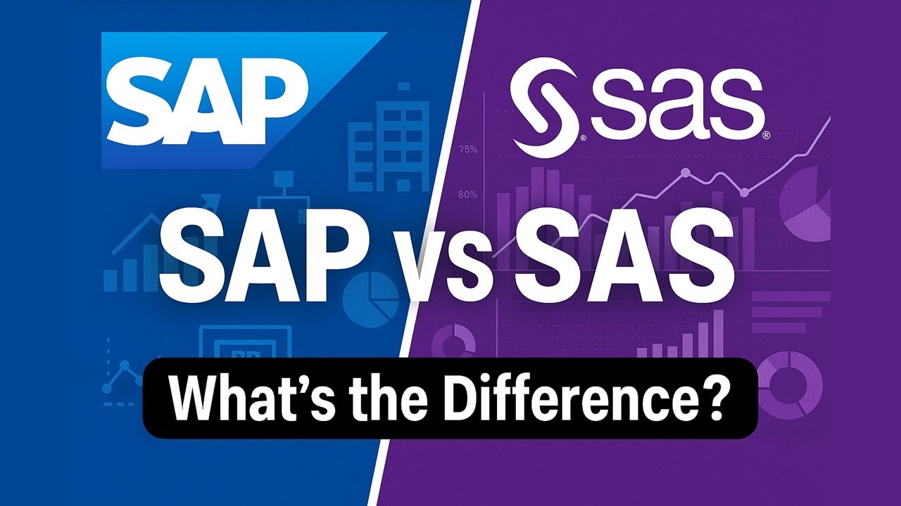 Difference between System Application Product (SAP) and Statistical Analysis System (SAS) - YouTube