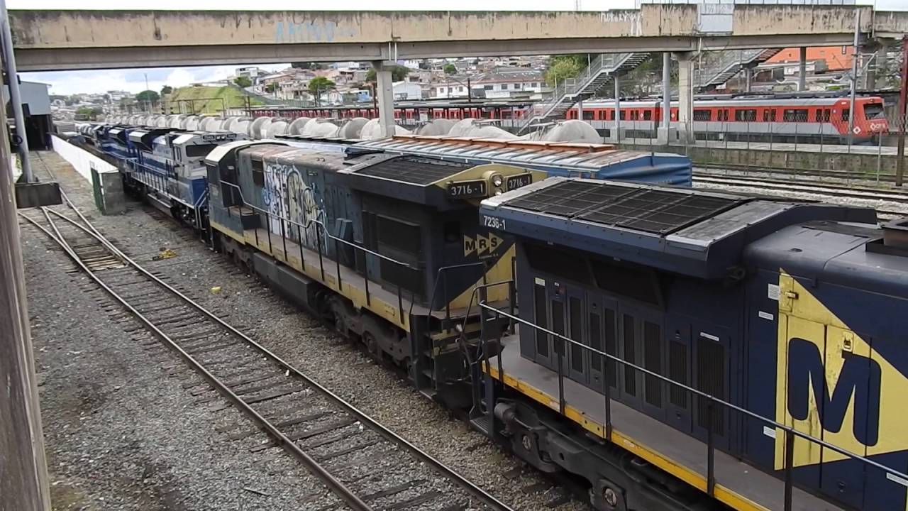 SD70ACE/45 EMD MRS RAMAL SÃO PAULO - YouTube