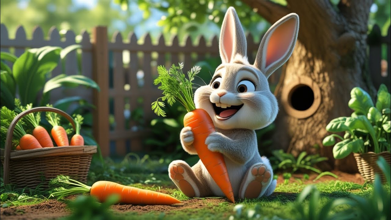 Little bunny 🐰poem for kids | Nursery rhymes for kids | Magic Rhyme ...