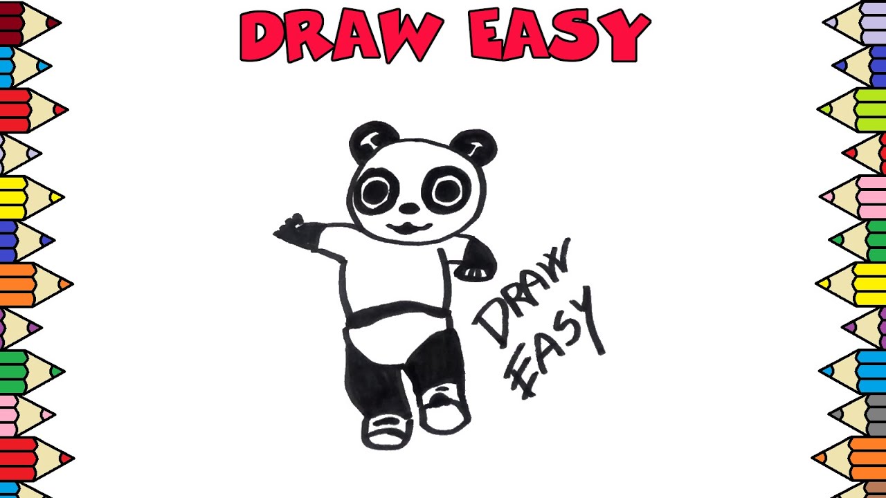How to Draw Easy - Bing Pando for Kids - YouTube