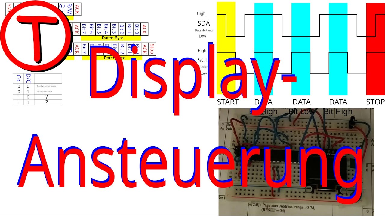 Atmel-Programmierung - Display-Ansteuerung Teil 1 - YouTube